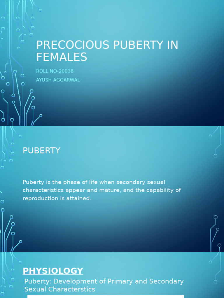 Precocious Puberty 9 | PDF | Puberty | Reproductive System