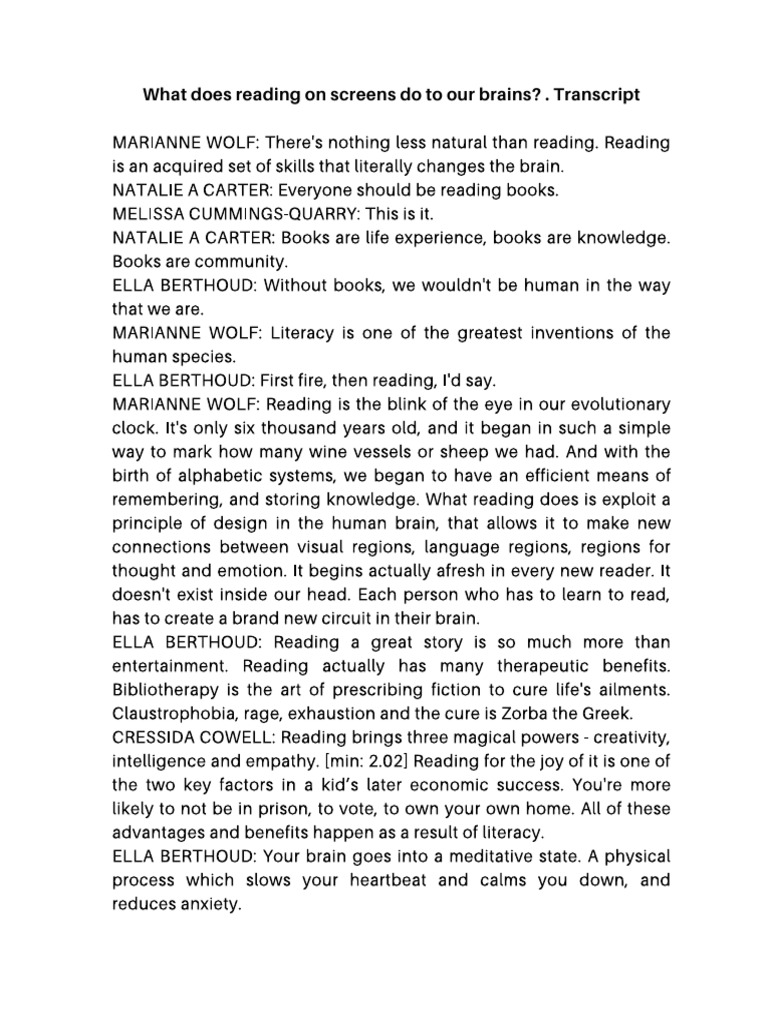 Transcript Video | PDF