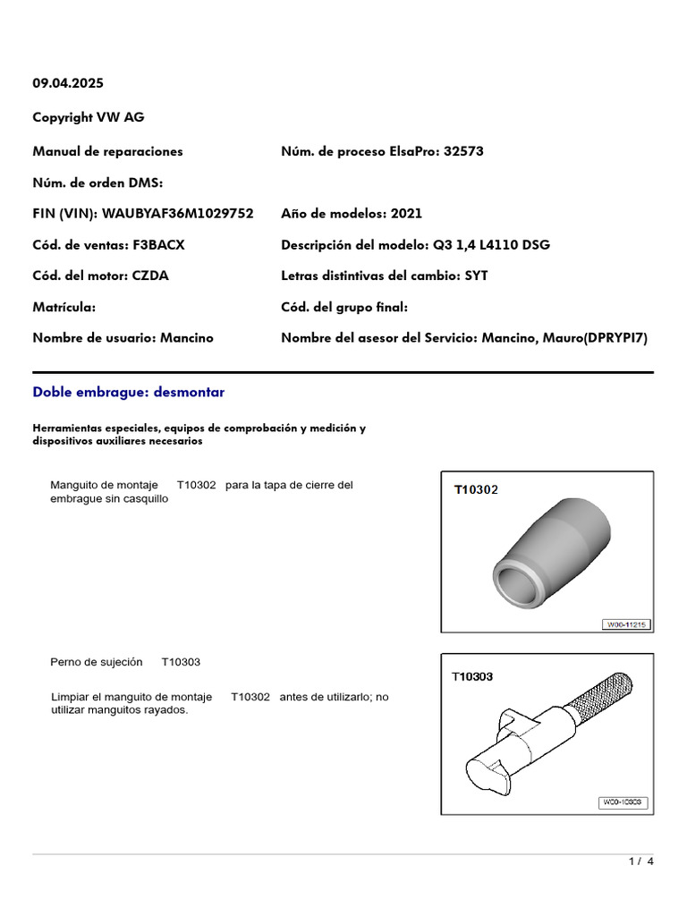 Caja q3 Martorelli Doble Embrague | PDF | Embrague | Tecnologías automotrices