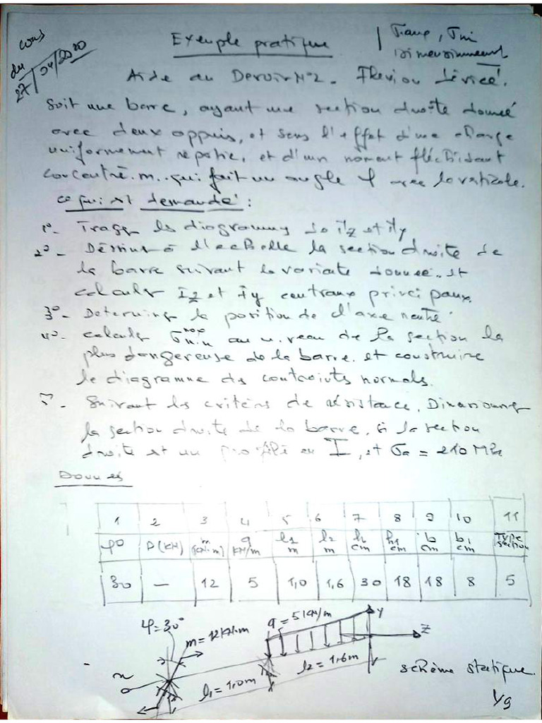 Exemple Flexion Deviee de | PDF
