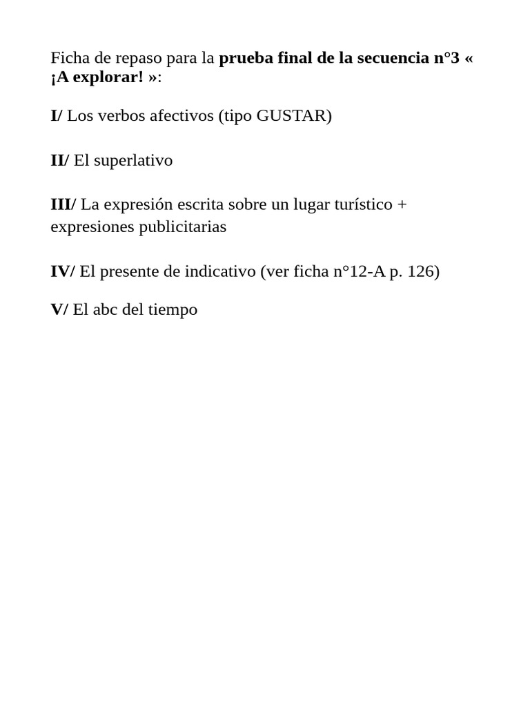 Ficha Repaso Ali | PDF