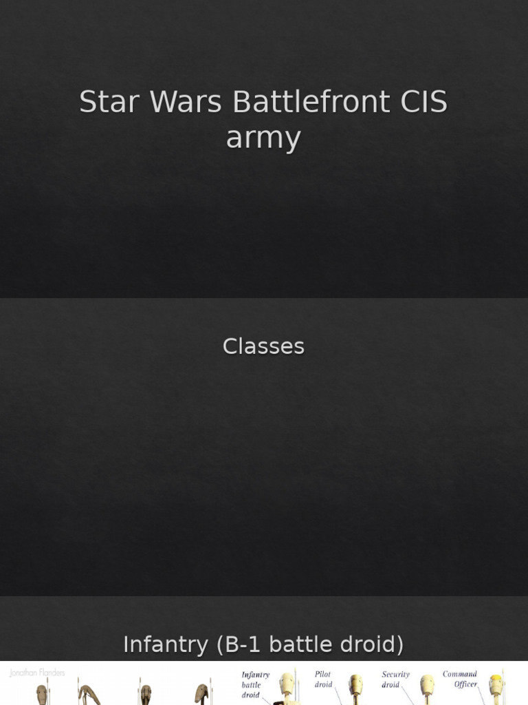Star Wars Battlefront CIS Army | PDF