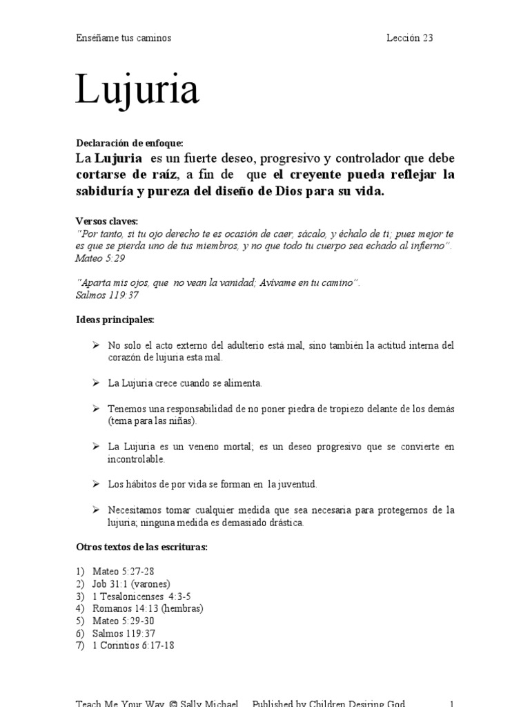 Lujuria | PDF | Lujuria | Pecado