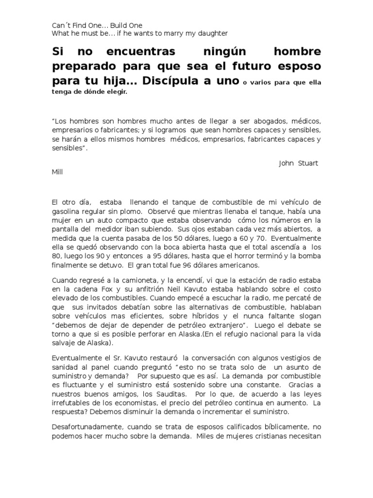 No Puedes Encontrar Uno | PDF