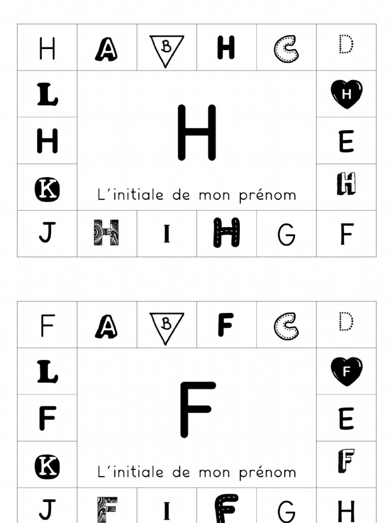 Colorier Son Initiale | PDF