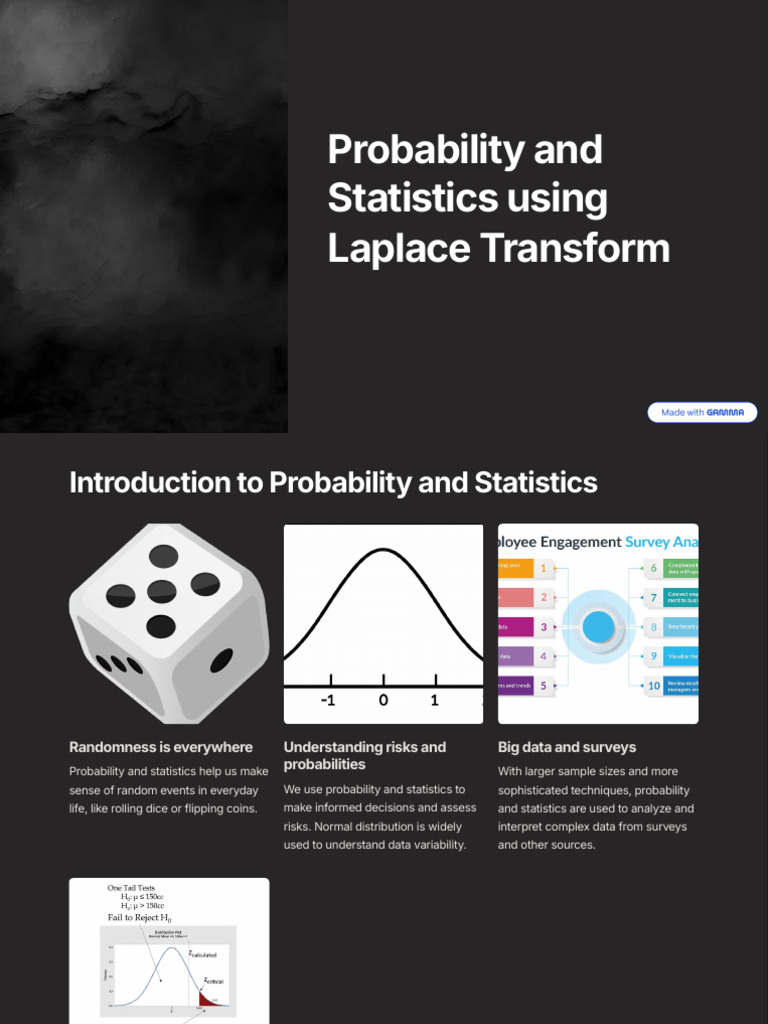 Probability and Statistics Using Laplace Transform | PDF | Laplace ...