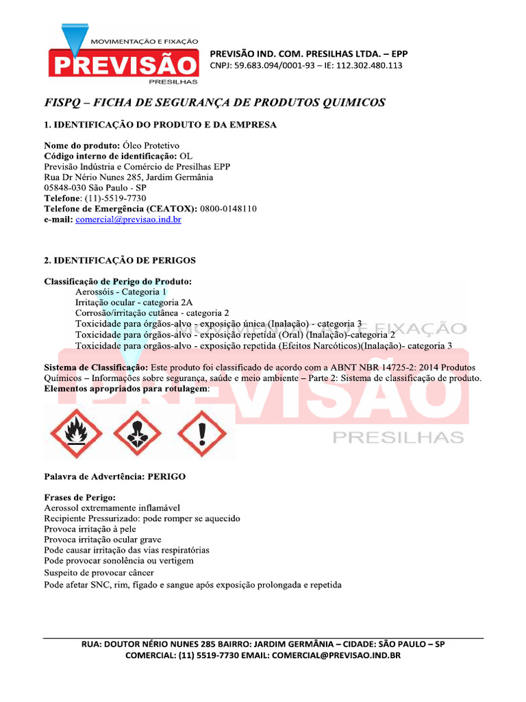 Fispq Óleo Protetivo | PDF