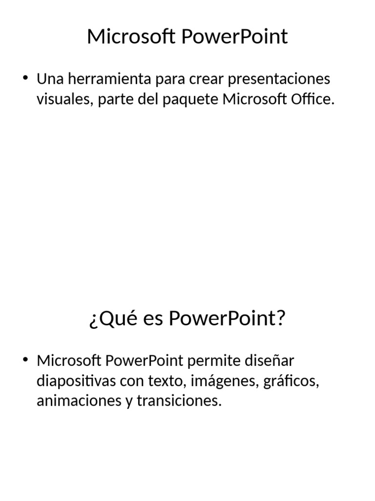 Presentacion Microsoft PowerPoint | PDF