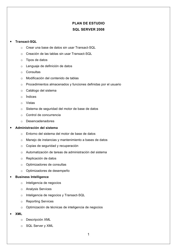 Manual De Sql Server No 1 Pdf Sql Servidor Sql De Microsoft