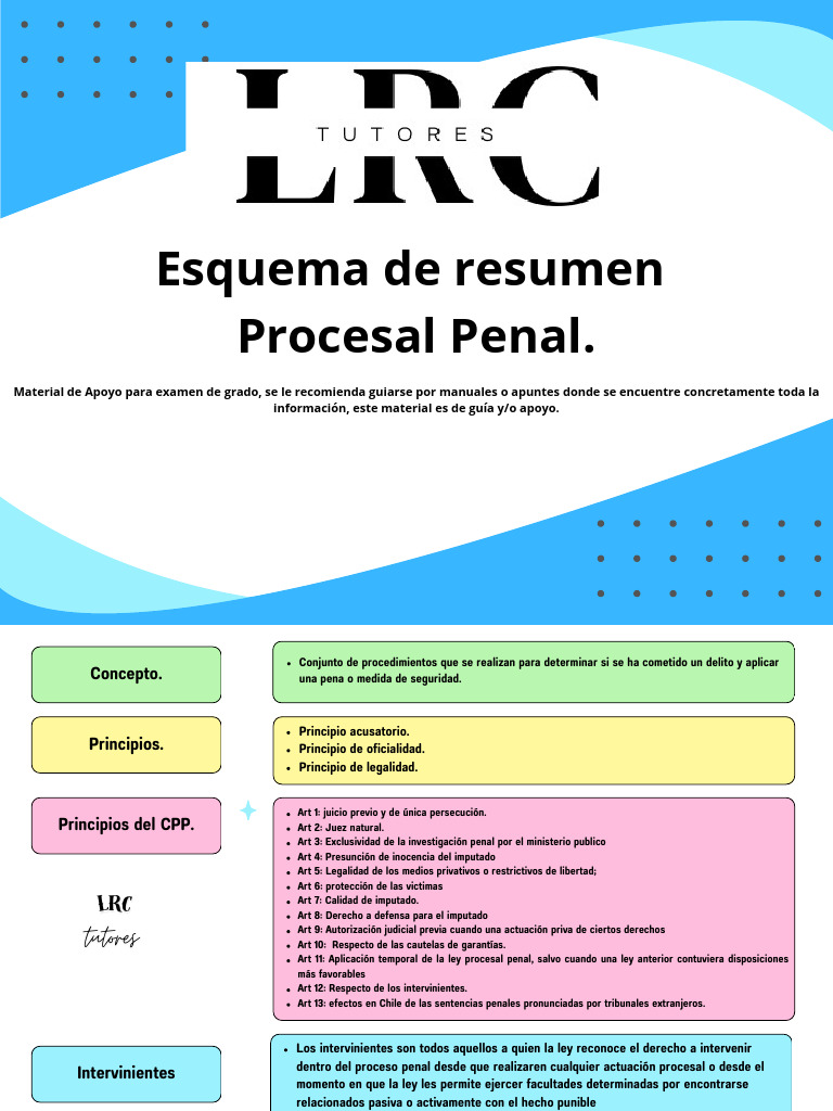 Esquema Procesal Penal | PDF | Mandato | Queja