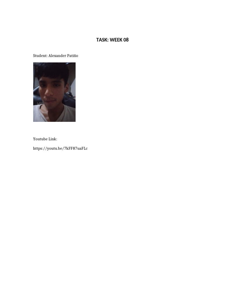 Task Week 08 | PDF