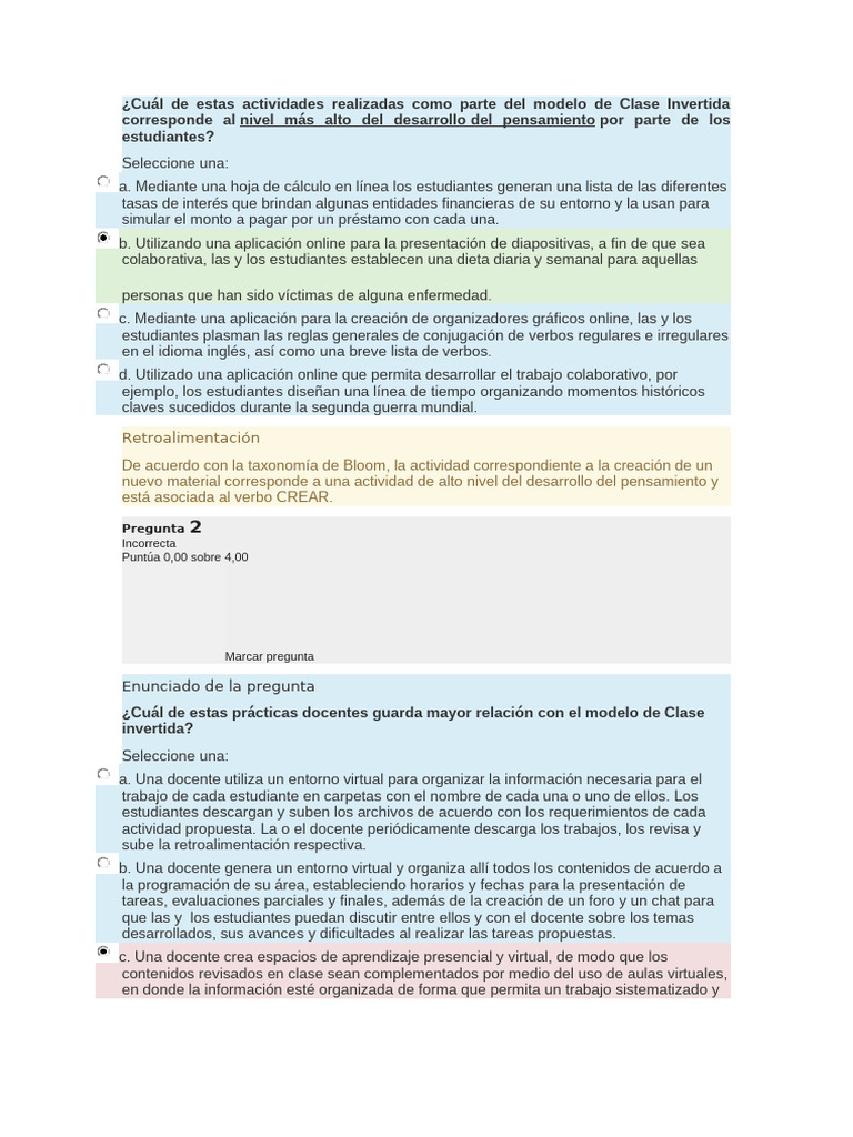 Actividades para Clase Invertida en Docencia | PDF | Aprendizaje ...