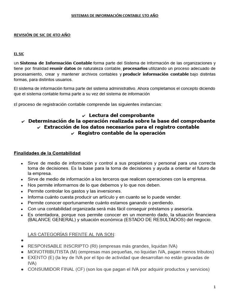 Cuadernillo Sic 2 2024.Docx | PDF | Contabilidad | Sociedad de responsabilidad limitada