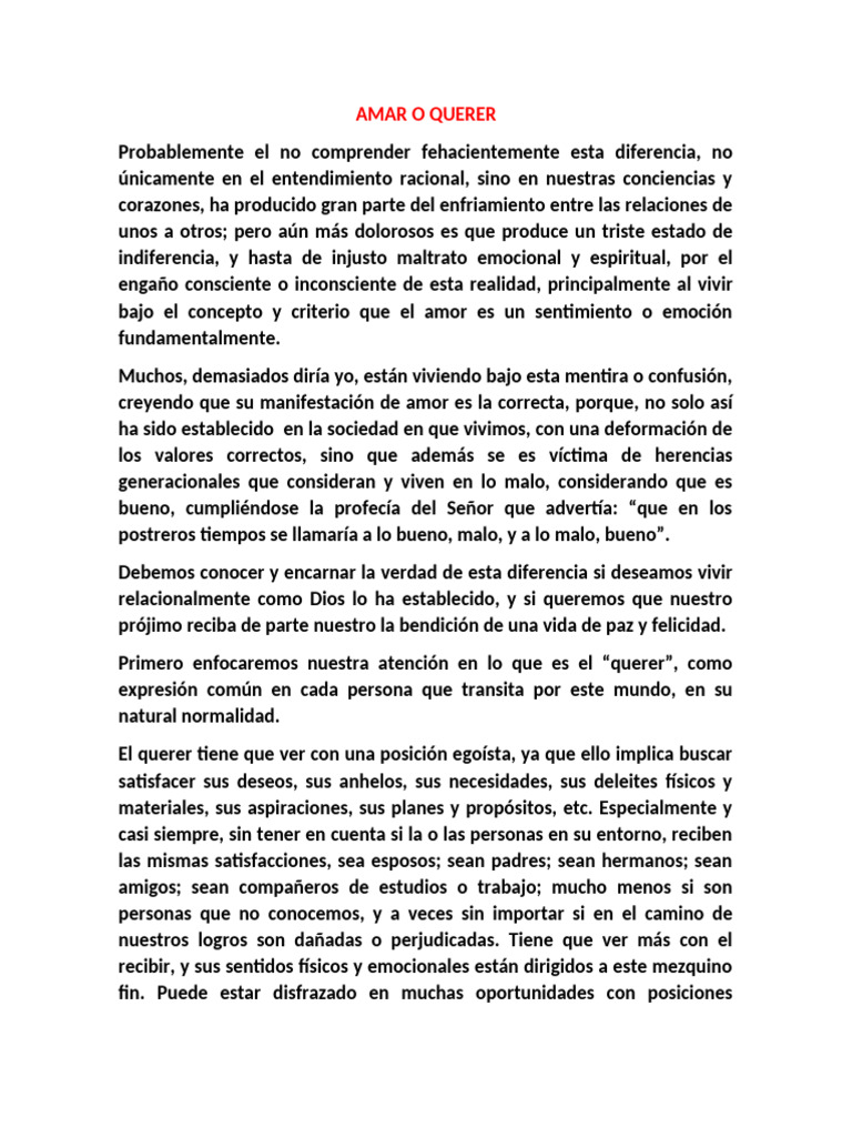 Amar o Querer | PDF | Amor | Cristo (título)