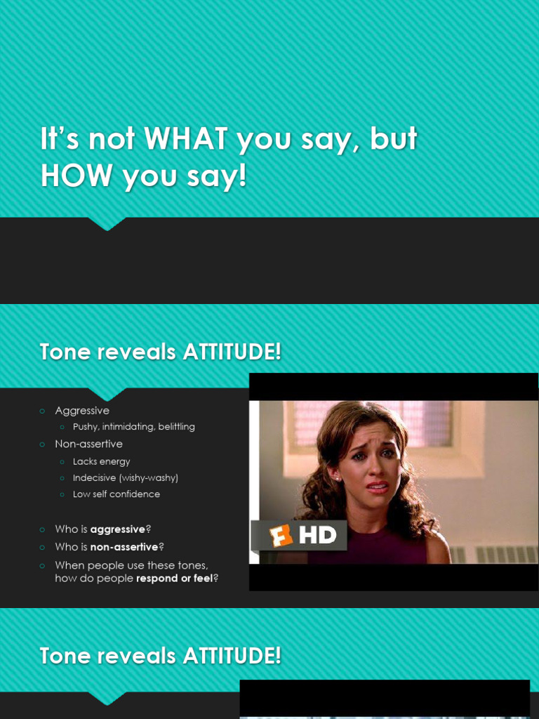 Tone - Aggressive_Assertive_Nonassertive | PDF