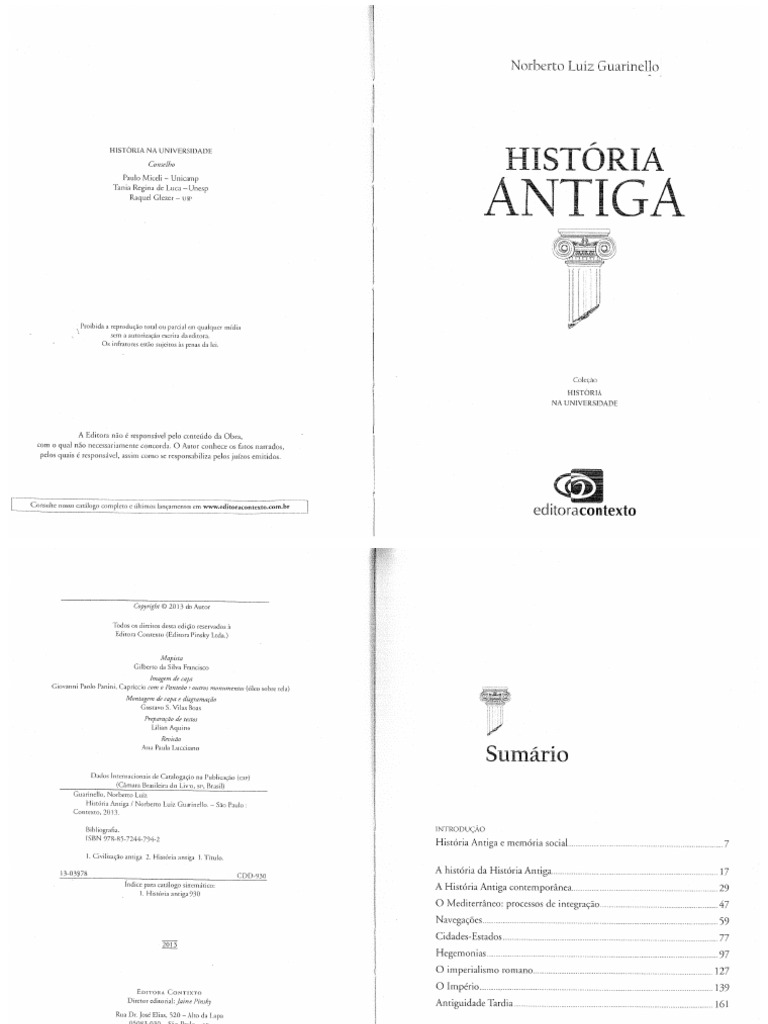 Norberto Luiz Guarinello - História Antiga (Pp. 7-55) | PDF