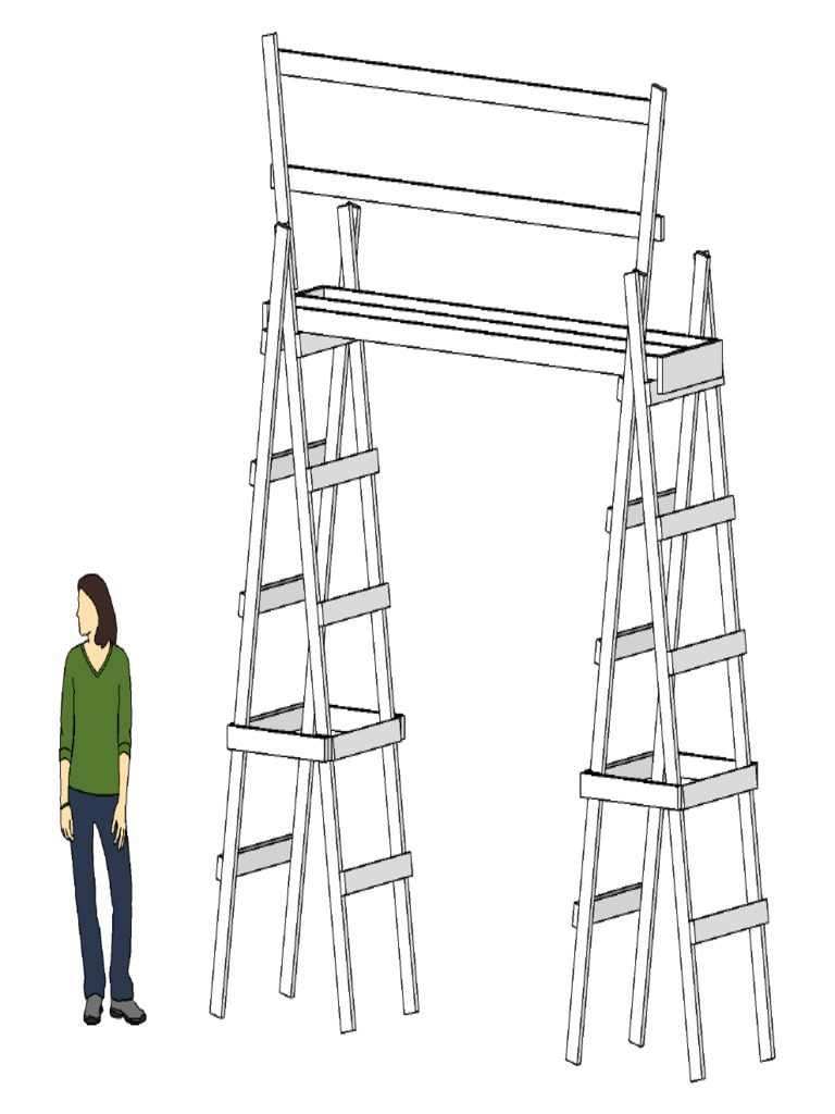 Dual A-Frame Scaffold Concept (With Rail) | PDF