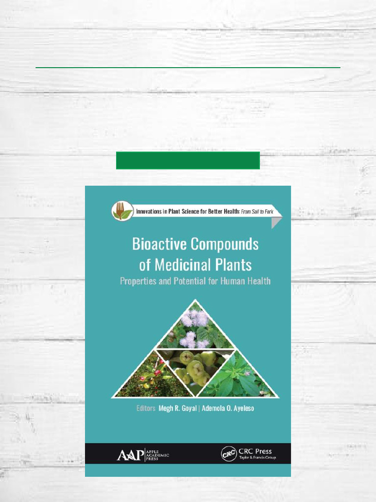 Bioactive Compounds in Medicinal Plants | PDF | High Density ...