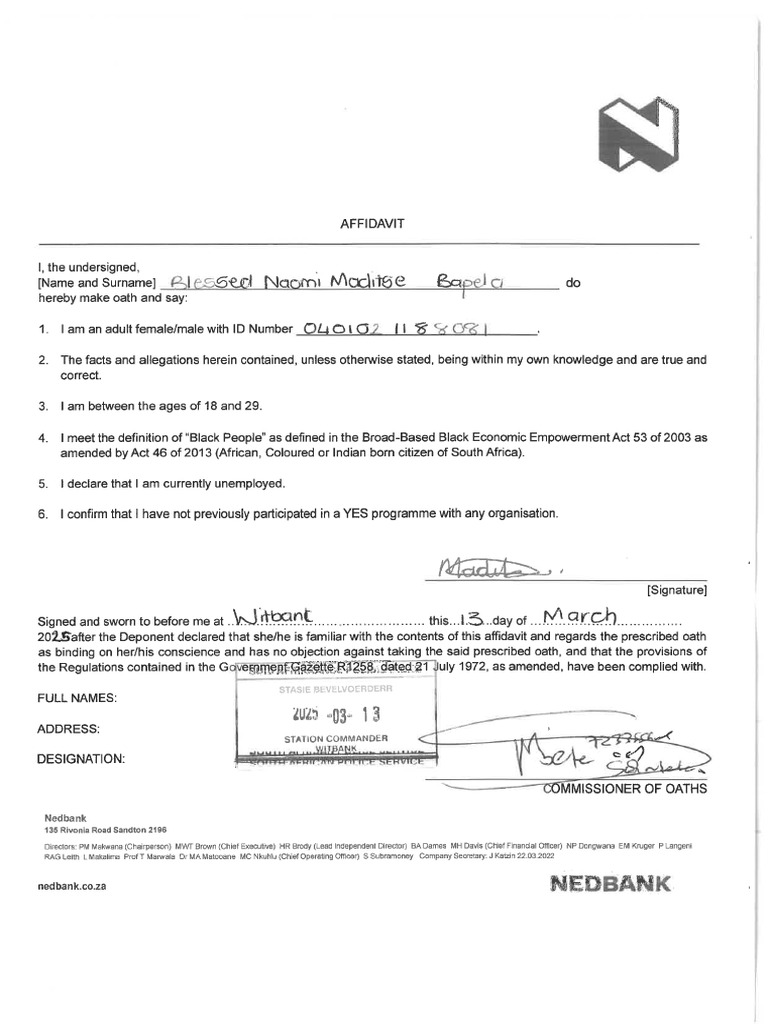Affidavit | PDF