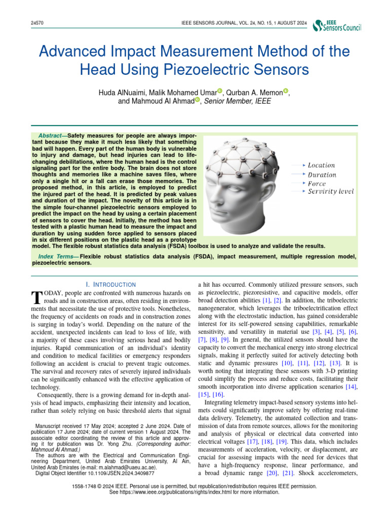 Advanced Impact Measurement Method of The Head Using Piezoelectric ...