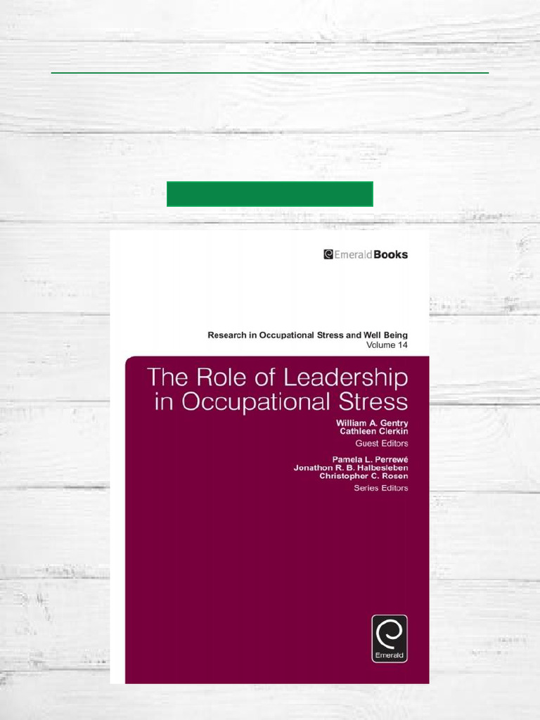 Etextbook The Role of Leadership in Occupational Stress Full Book ...