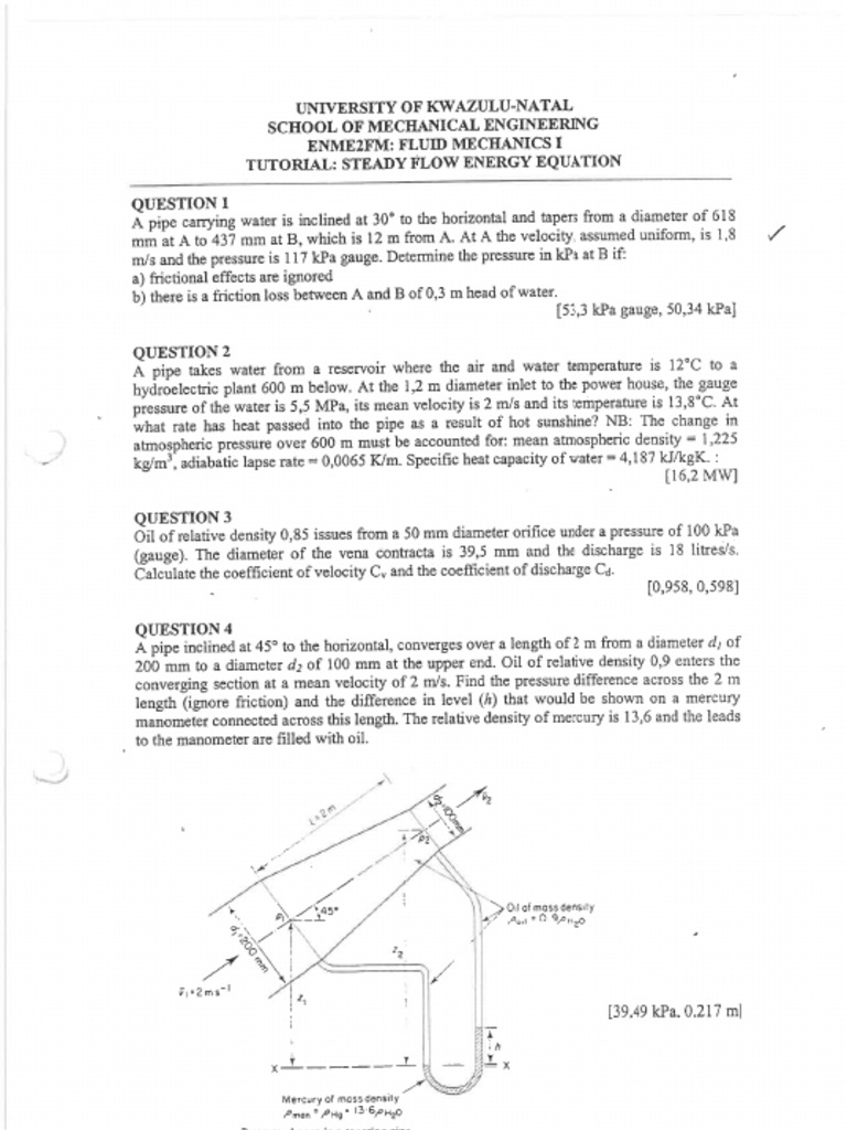 THERMO Ch3 Part 1 Tutorial (1) SFEE | PDF