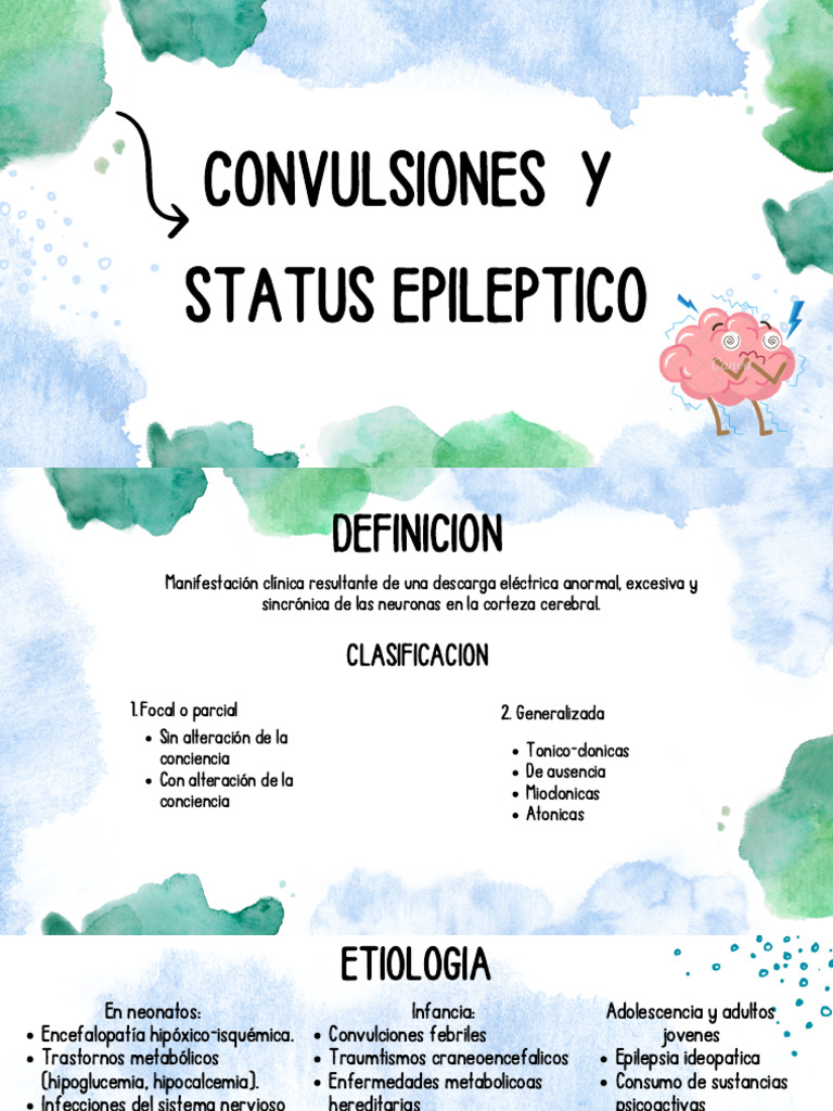 Convulsiones y Status Epiléptico | PDF | Epilepsia | Enfermedades y ...