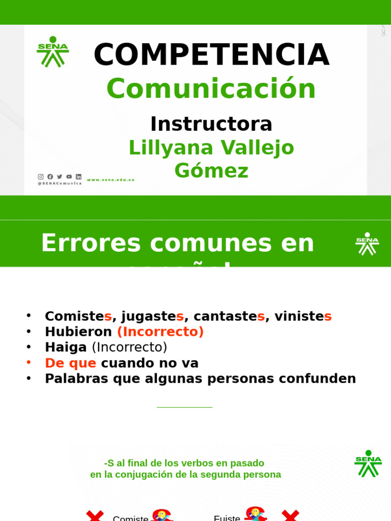 3 Errores Más Comunes en Español | PDF | Lingüística