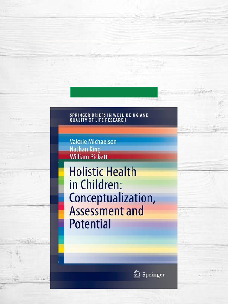 Research Holistic Health in Children Conceptualization, Assessment and ...