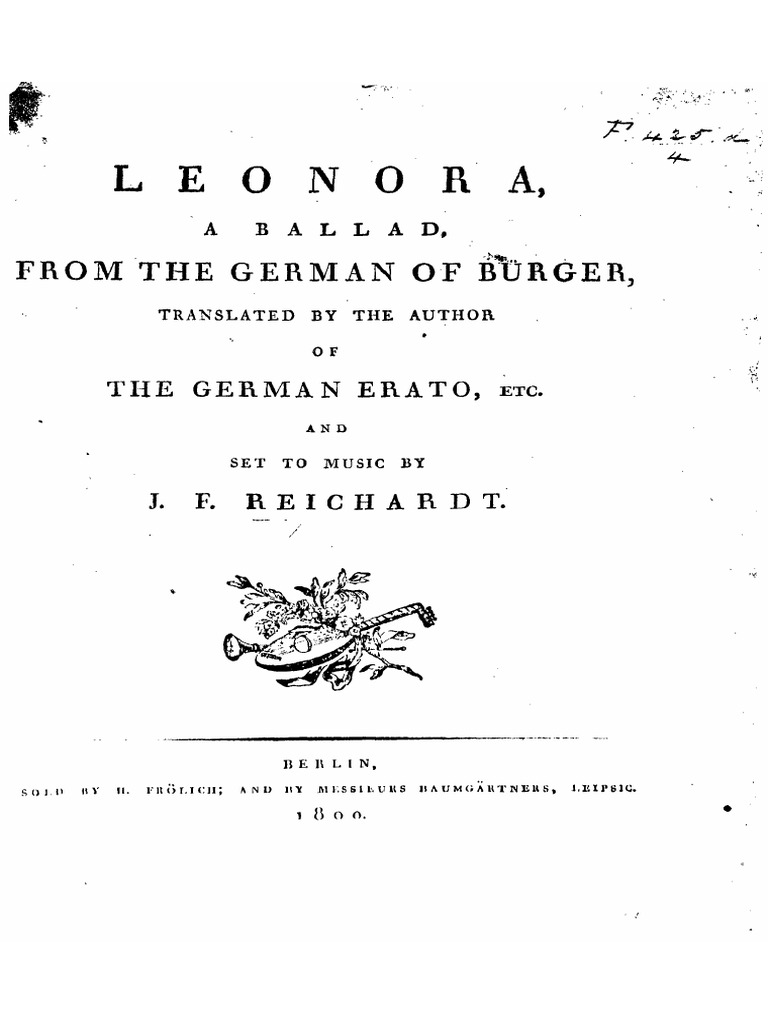 IMSLP89059 PMLP182512 Reichardt Leonora | PDF