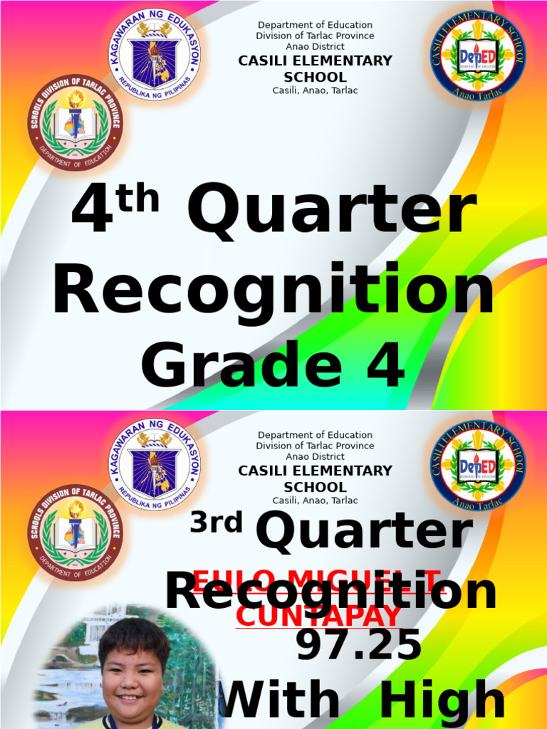 4th Quarter Recognition | PDF