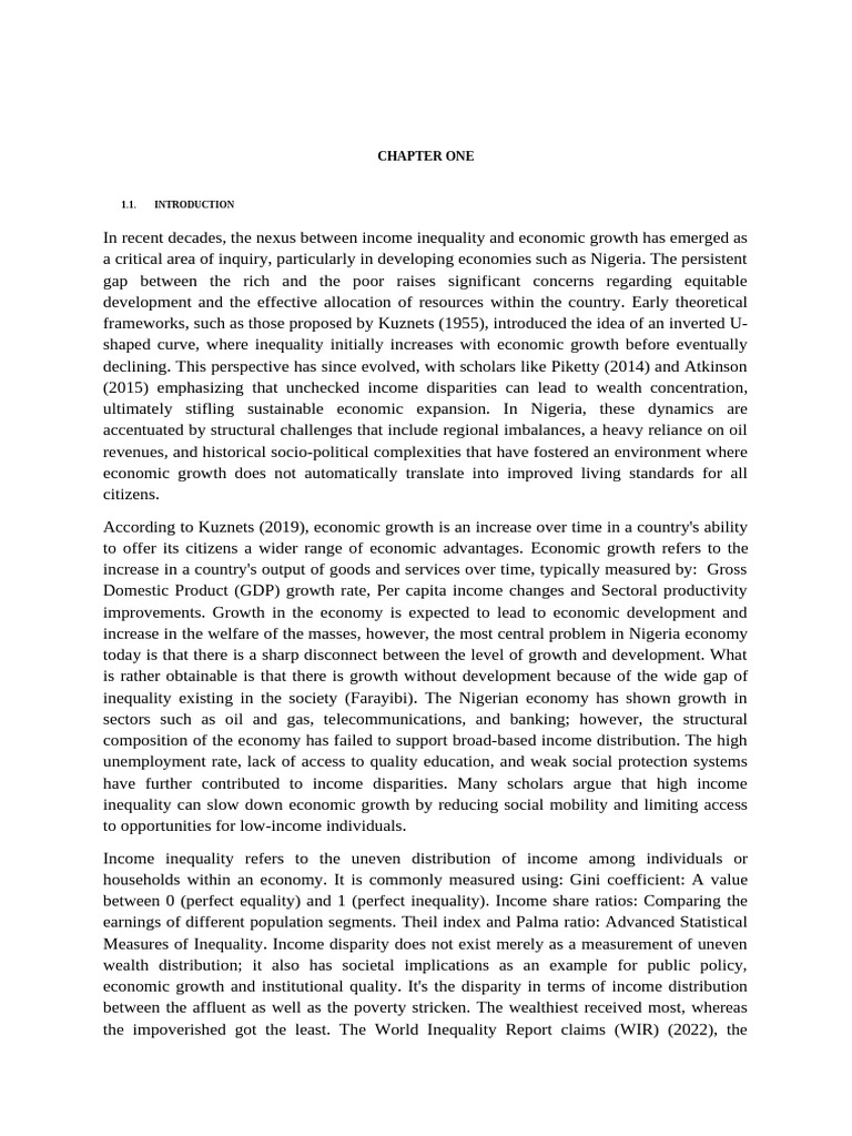 Economic Growth and Income Inequality | PDF | Economic Growth | Income ...