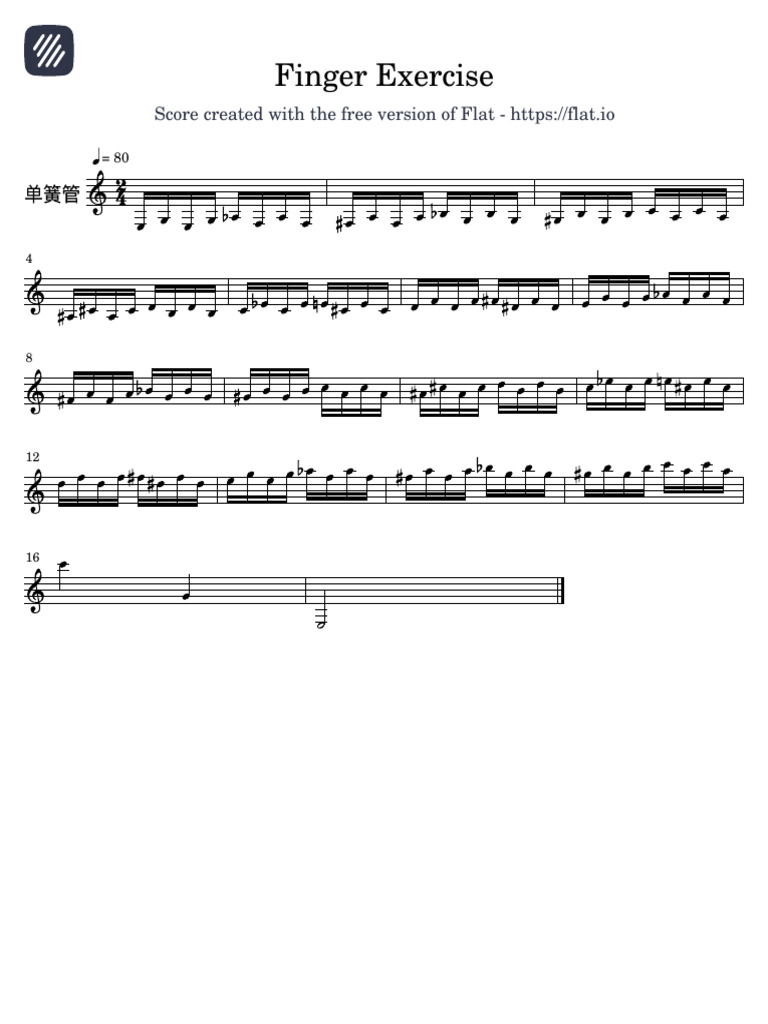 Finger Exercise | PDF