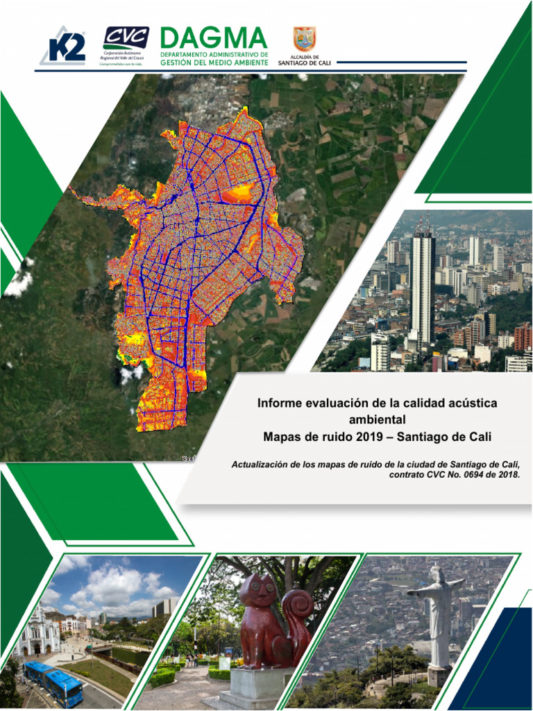 Informe calidad acústica ambiental Cali | PDF | ruido | Entorno natural