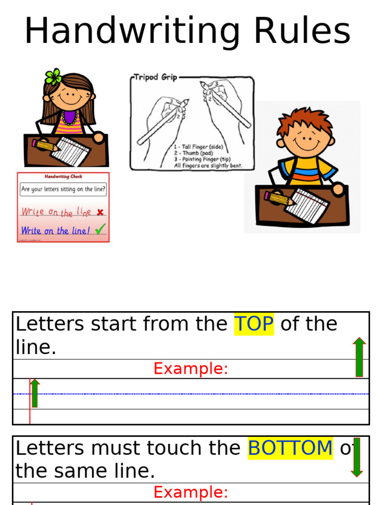 Handwriting Rules | PDF