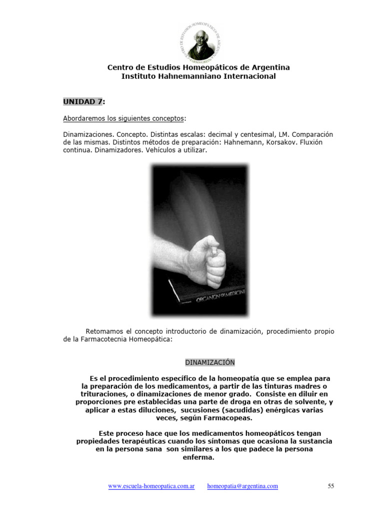 07 Dinamizacion | PDF | Homeopatía | Medicina