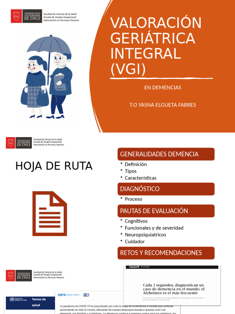 VGI DEMENCIAS Clase 4 | PDF | Demencia | Terapia ocupacional