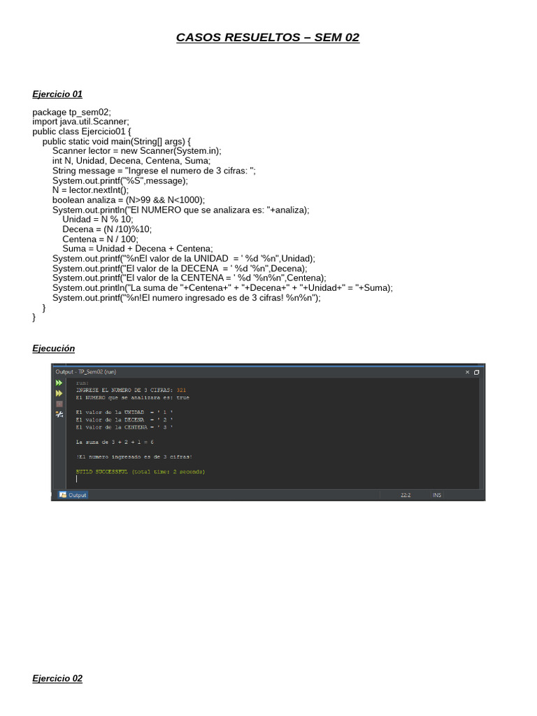 Casos Resueltos - Sem02 - Paul Balladares | PDF | Programación de ...