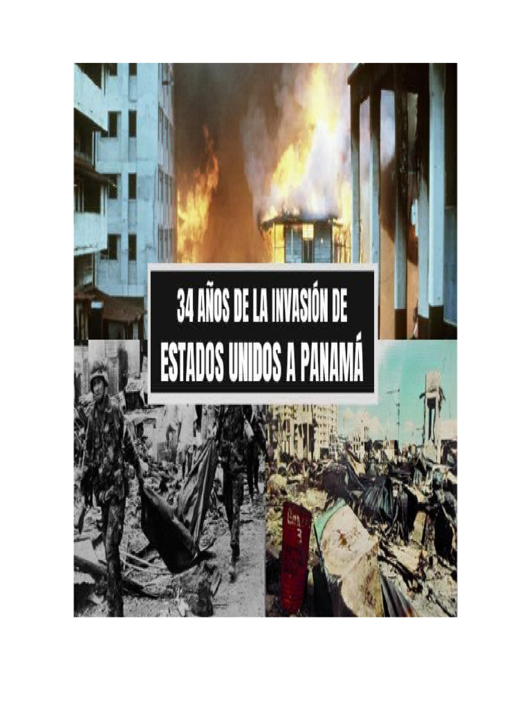 Invasión de EE. UU. a Panamá 1989: Resumen | PDF | Relaciones ...