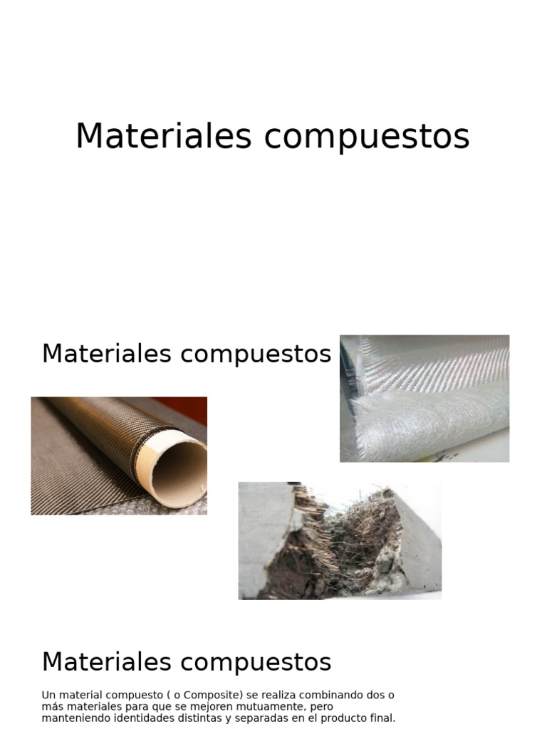 Clasificación de Materiales Compuestos | PDF | Material compuesto ...