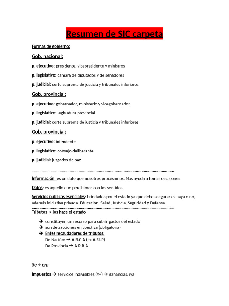 Resumen de SIC (Carpeta y Libro) | PDF | Contabilidad | Business