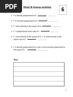 Corbett Maths: Direct & Inverse Proportion | PDF | Force | Physical ...