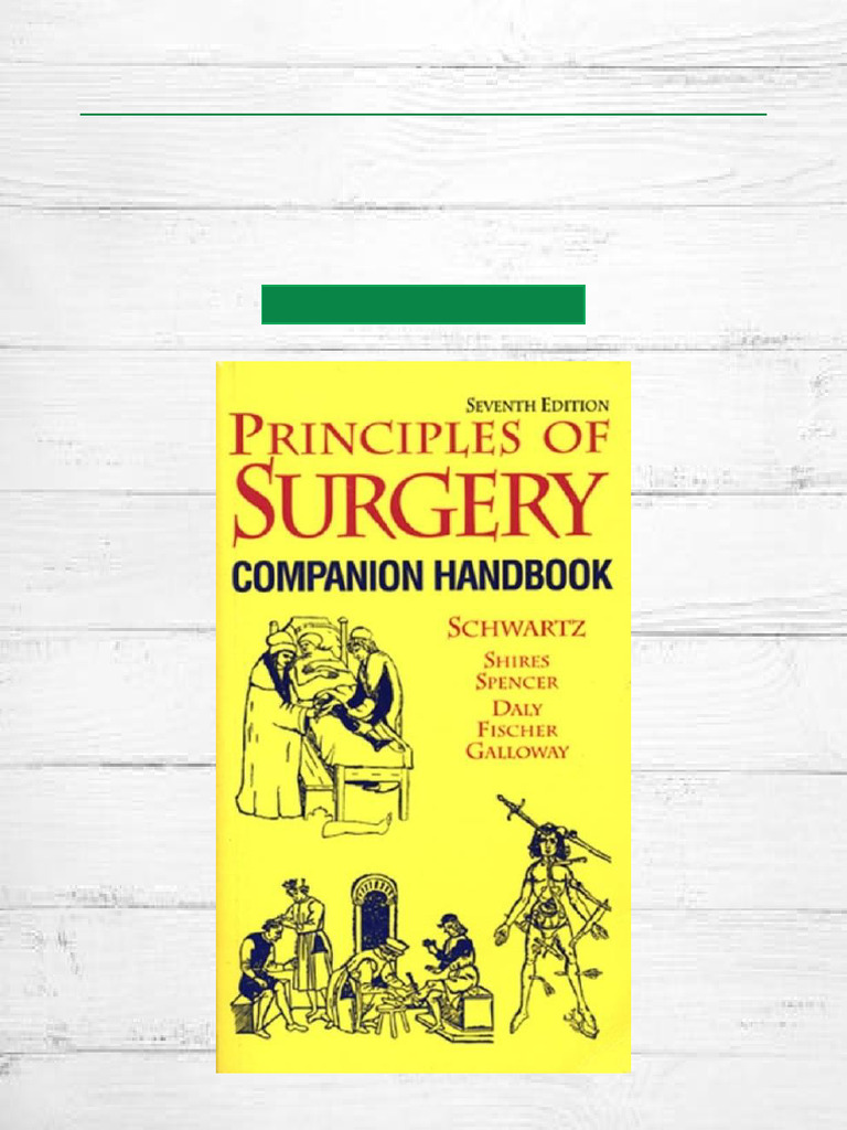 Principles of Surgery Companion Handbook | PDF | Hypothalamus | Medical ...