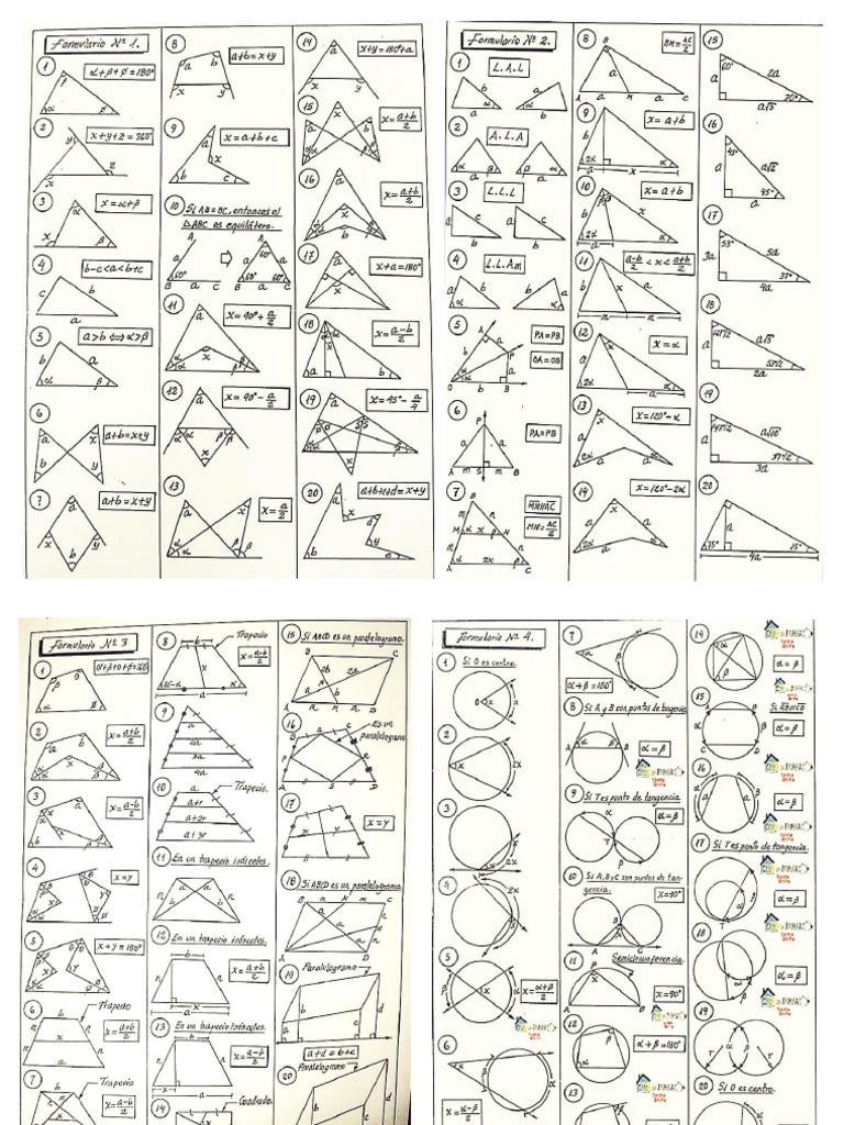 Formulas Geometria | PDF