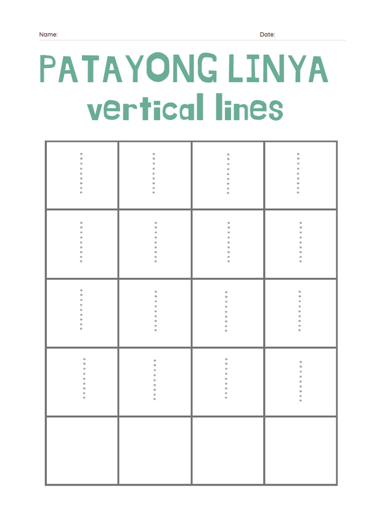 Tracing Lines Worksheet in Colorful Illustrative Style | PDF