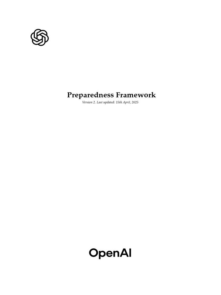Preparedness Framework v2 | PDF | Risk | Artificial Intelligence