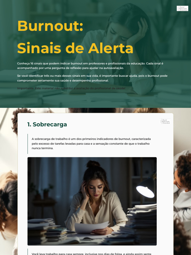 burnout-sinais-de-alerta | PDF | Burnout ocupacional | Dormir