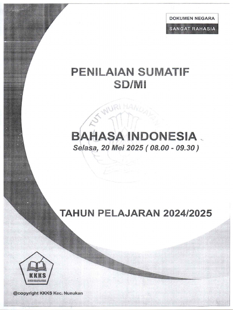 Usp Bahasa Indonesia | PDF
