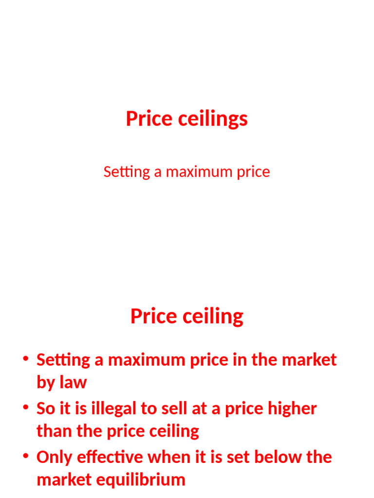 The Effects of Price Ceilings | PDF | Economic Surplus | Subsidy