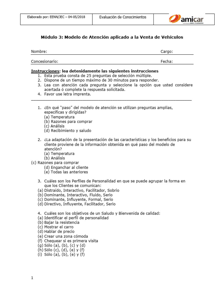 Prueba Modulo 3 (2) | PDF | Cliente